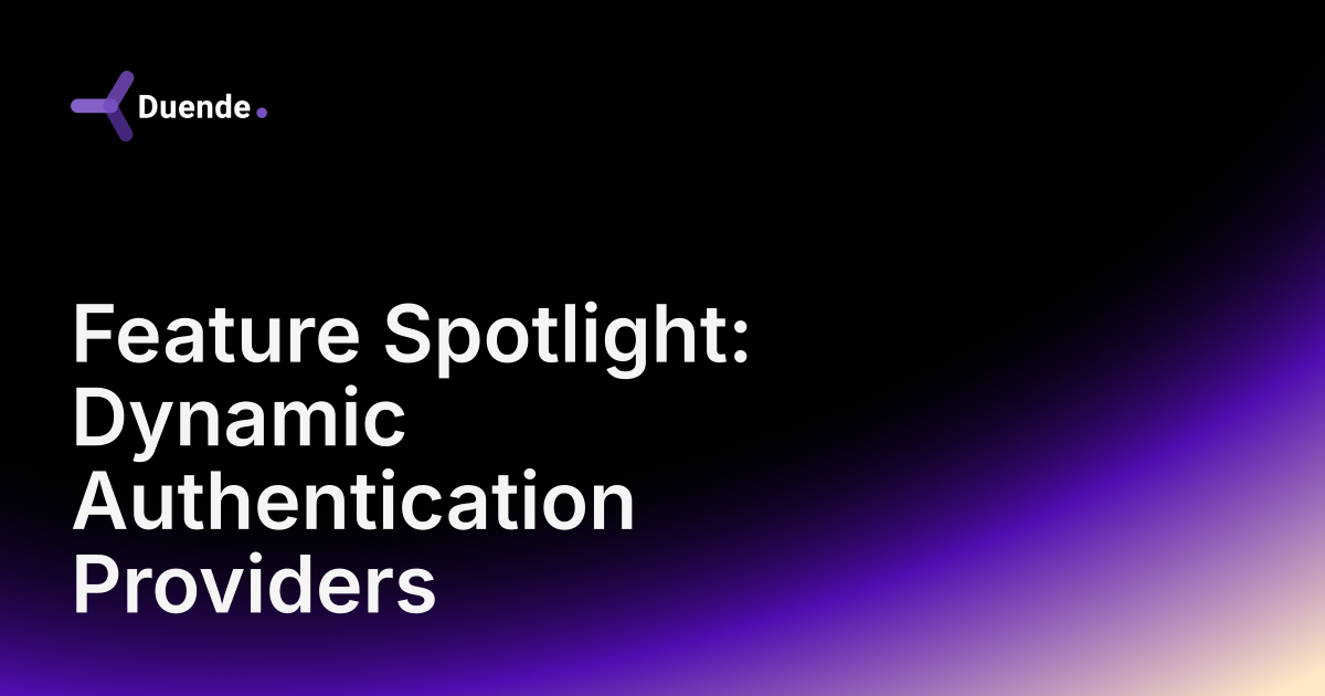 Duende Software - Identity and Access Management for .NET | Duende