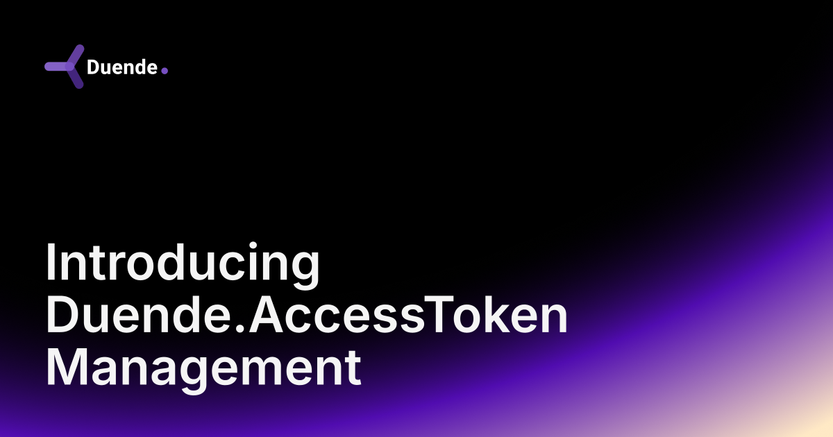 Duende Software - Identity and Access Management for .NET | Duende