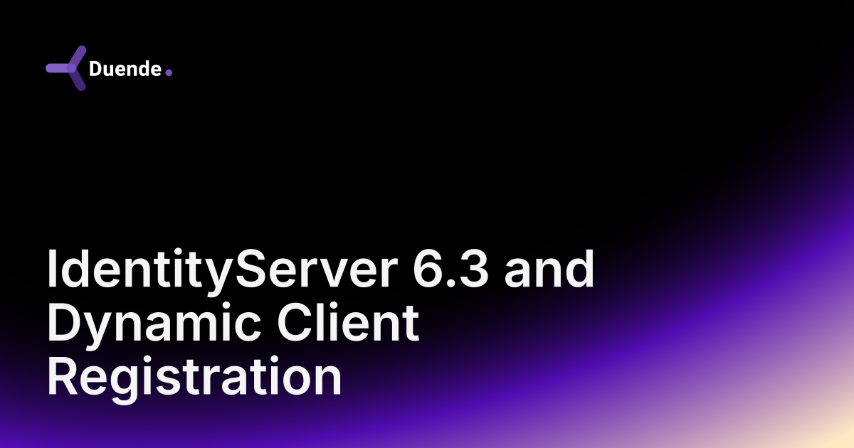 Duende Software - Identity and Access Management for .NET | Duende