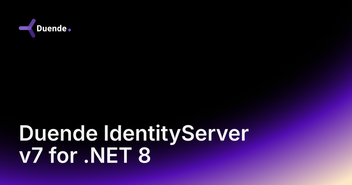 Duende Software - Identity and Access Management for .NET | Duende