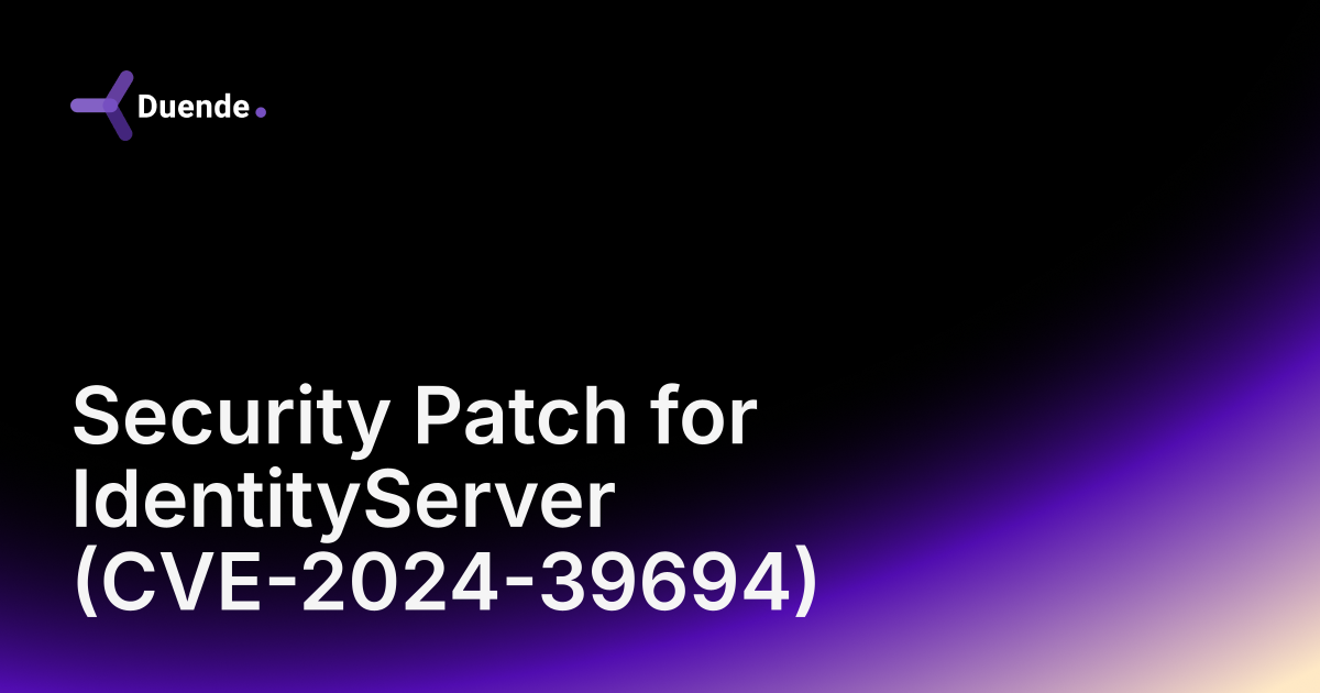 Duende Software - Identity and Access Management for .NET | Duende