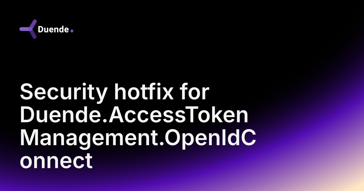 Duende Software - Identity and Access Management for .NET | Duende