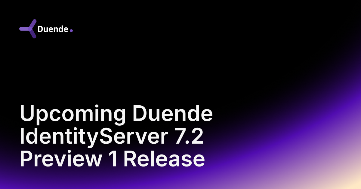 Duende Software - Identity and Access Management for .NET | Duende