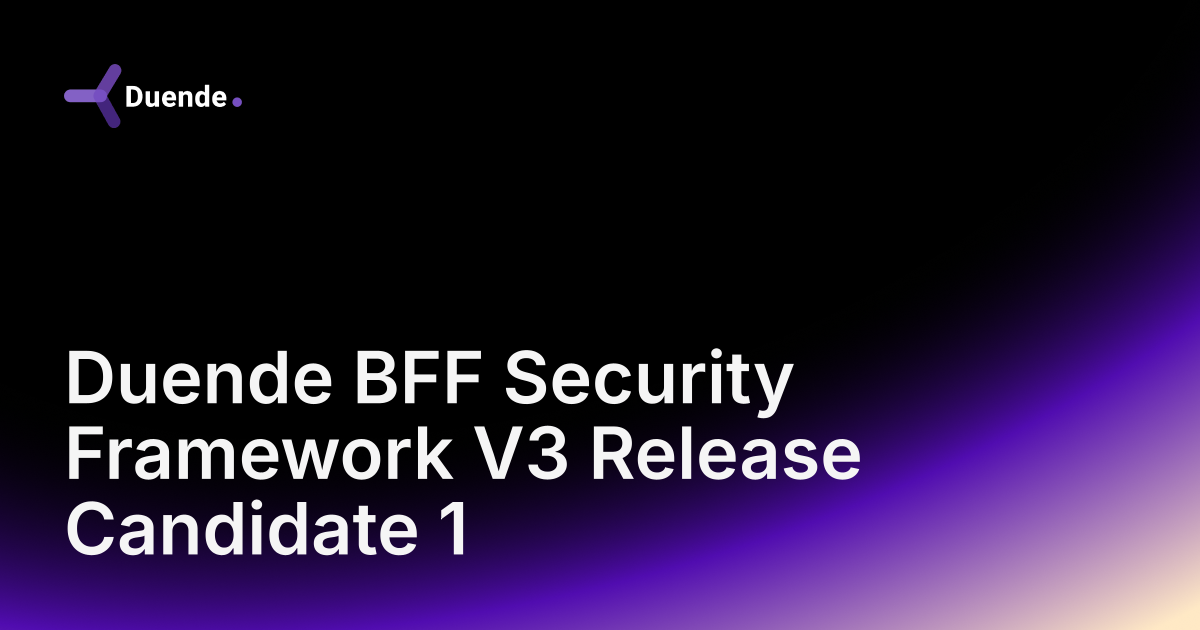 Duende Software - Identity and Access Management for .NET | Duende