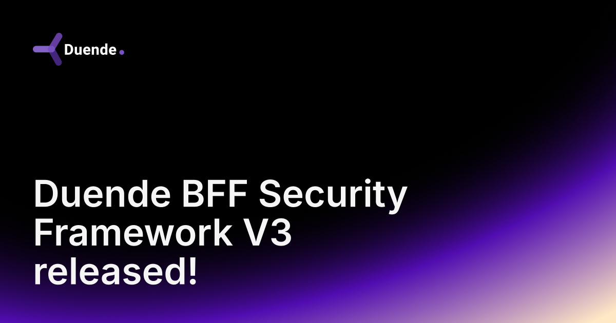 Duende Software - Identity and Access Management for .NET | Duende