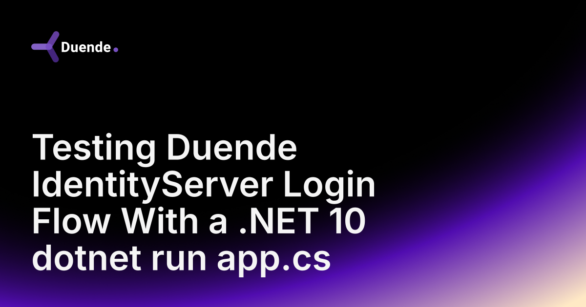 Duende Software - Identity and Access Management for .NET | Duende