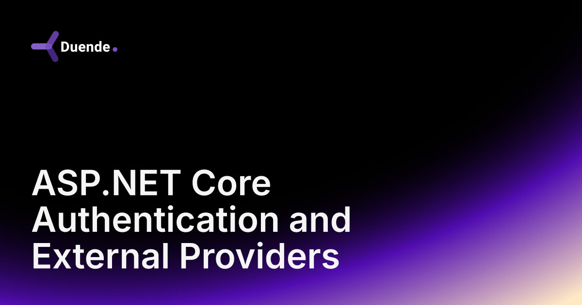 Duende Software - Identity and Access Management for .NET | Duende