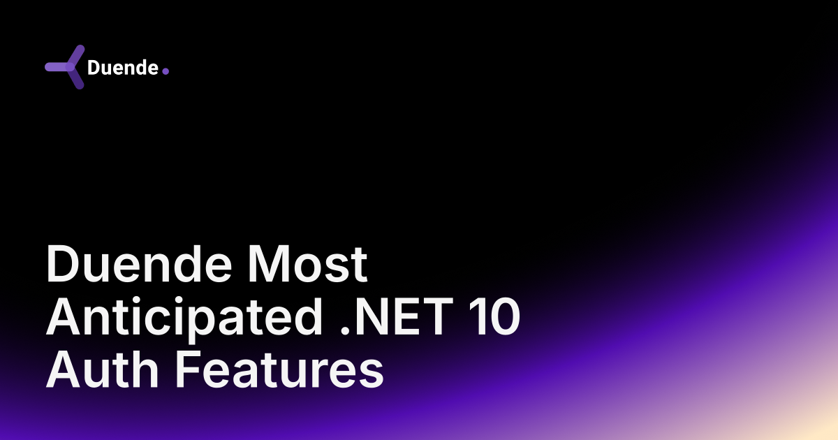 Duende Software - Identity and Access Management for .NET | Duende
