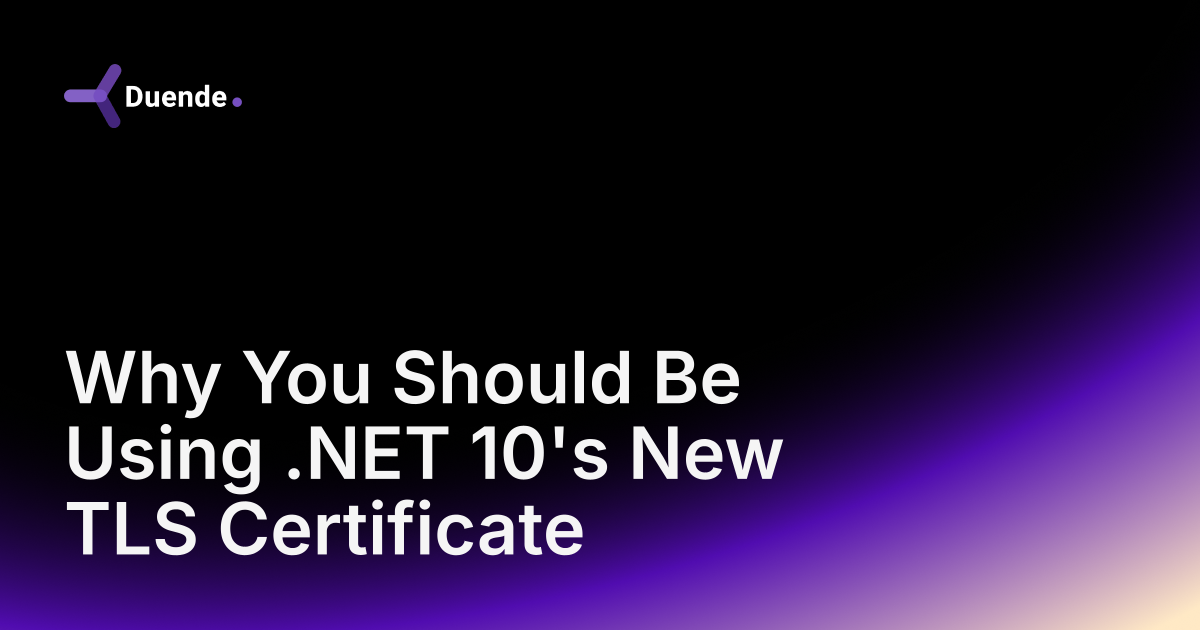 Duende Software - Identity and Access Management for .NET | Duende