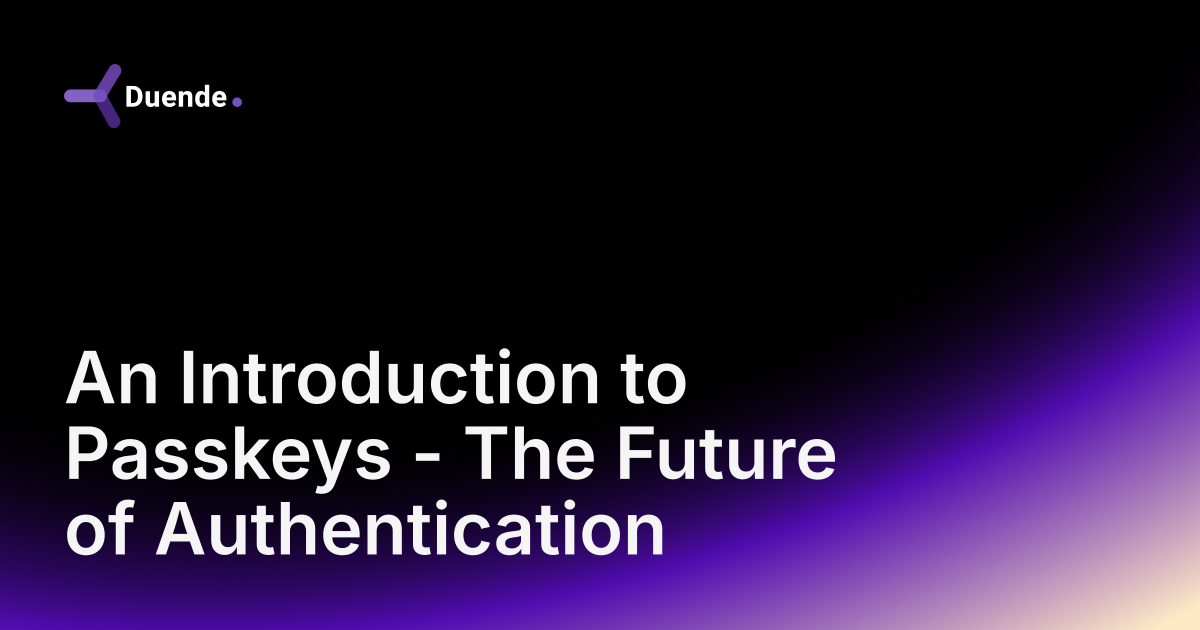 Duende Software - Identity and Access Management for .NET | Duende