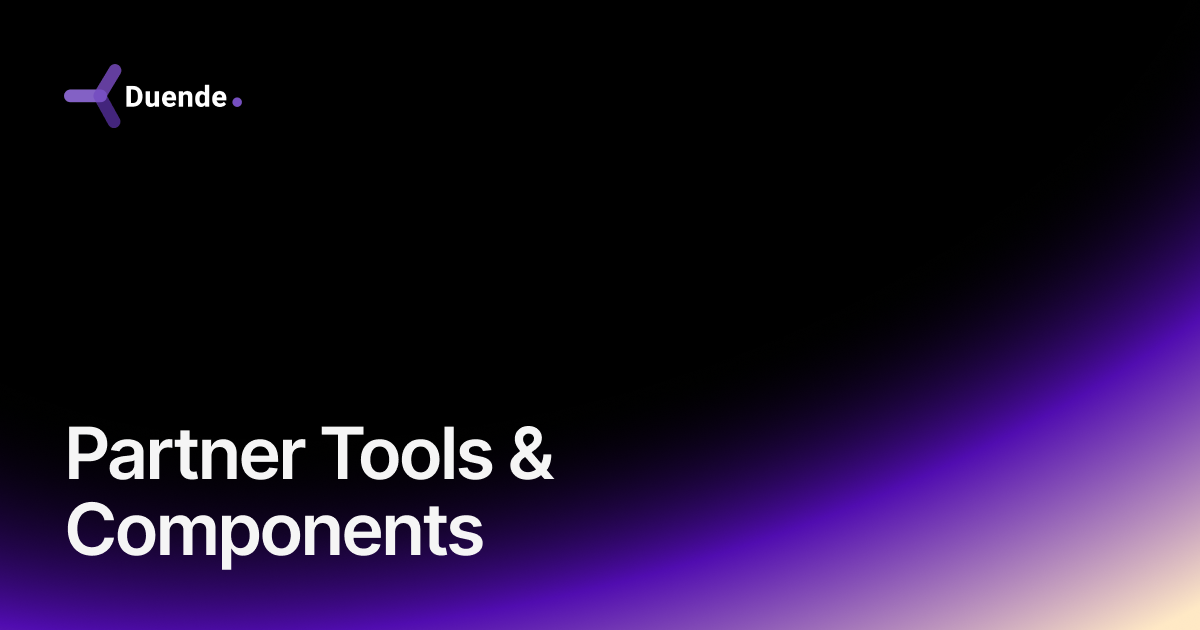 Partner tools, components and solutions | Duende